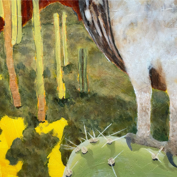 "Cicerone" Burrowing Owl Painting | Desert owl painting for sale - The ...