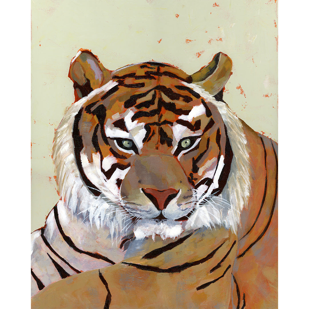 "Patience" Tiger Fine Art Print | Tiger Art for Sale - The Copper Wolf
